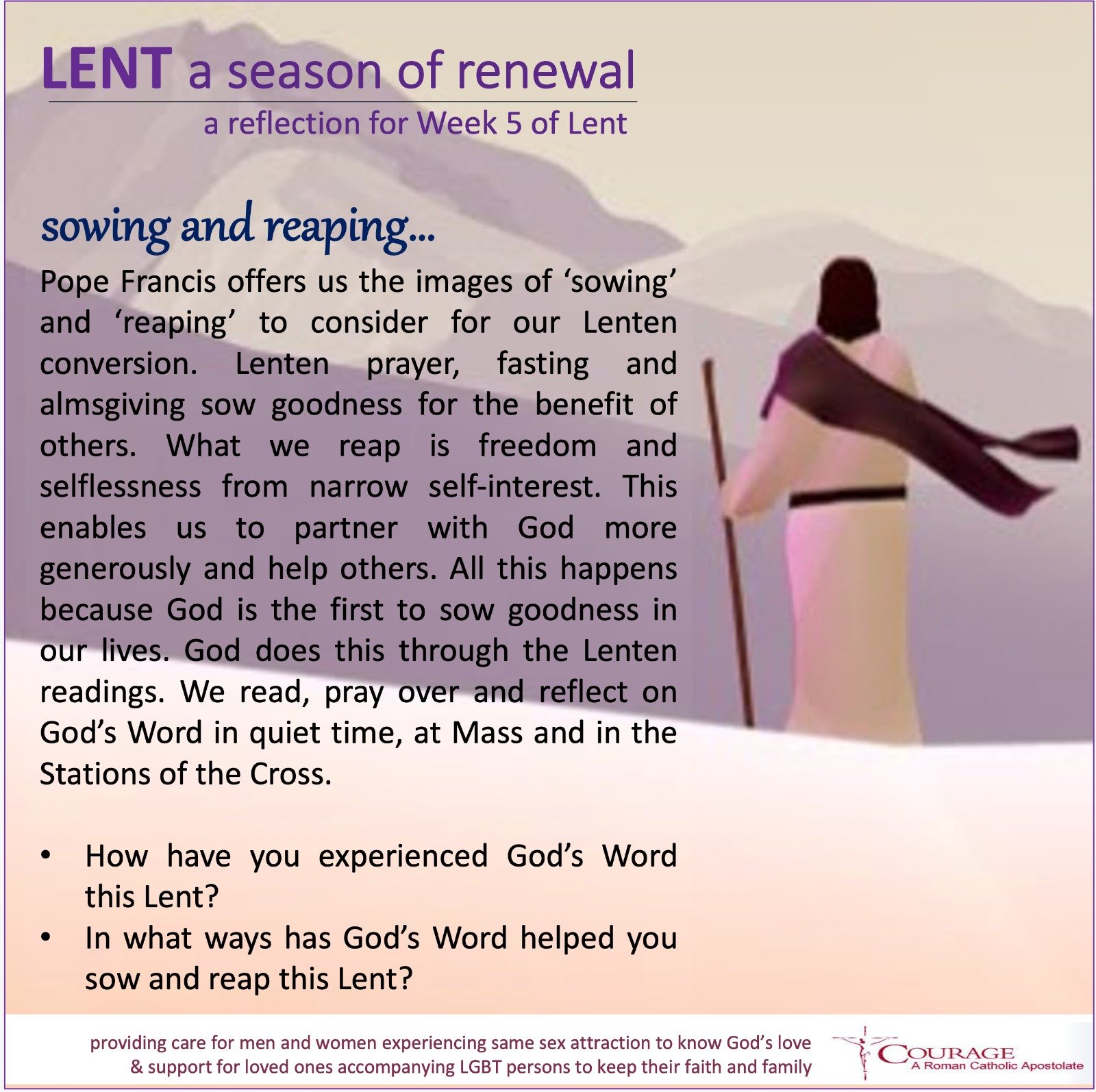 2022 Lenten Reflections – Courage Singapore